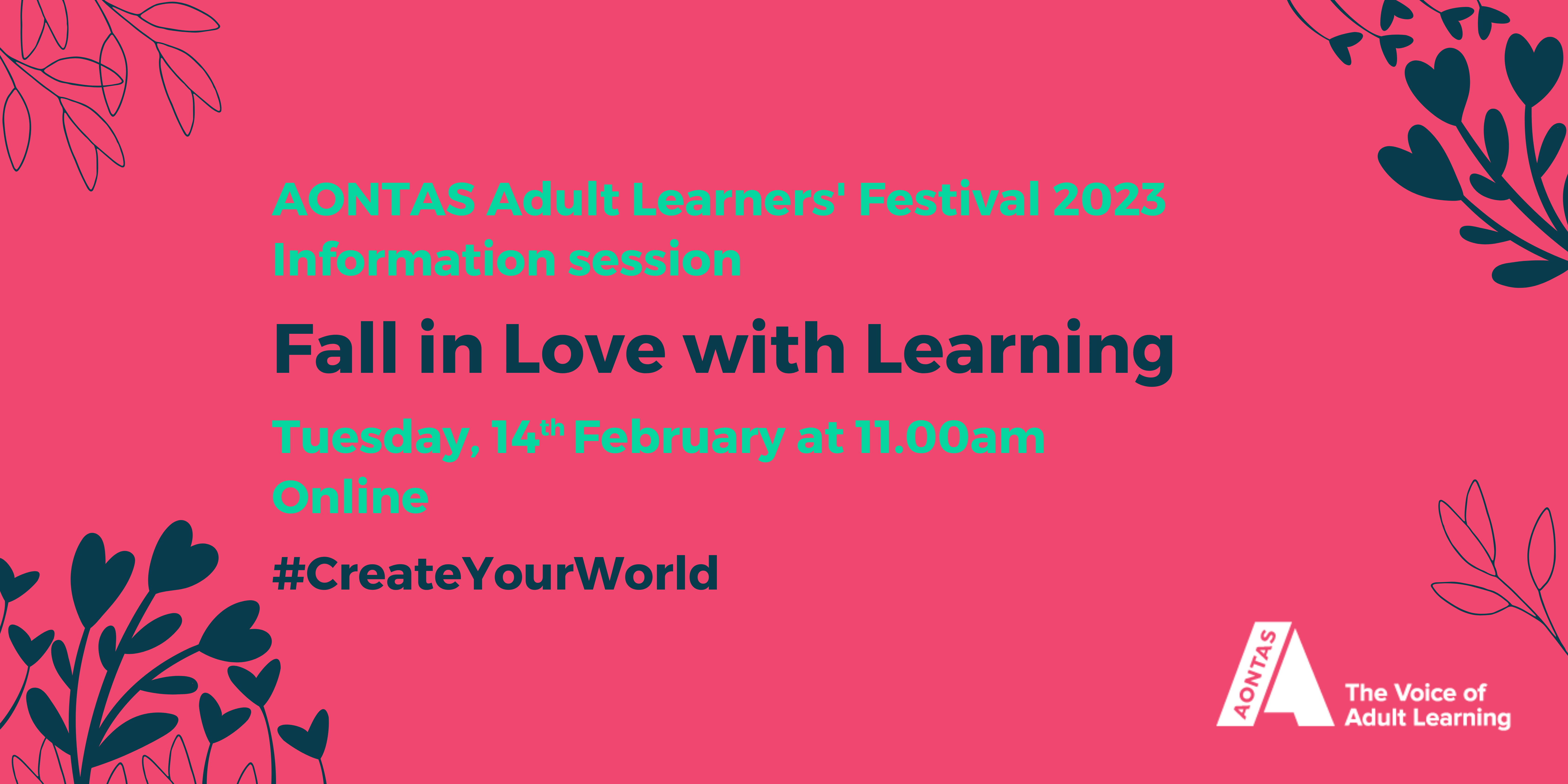 AONTAS Adult Learners' Festival 2023: Information Session | Aontas